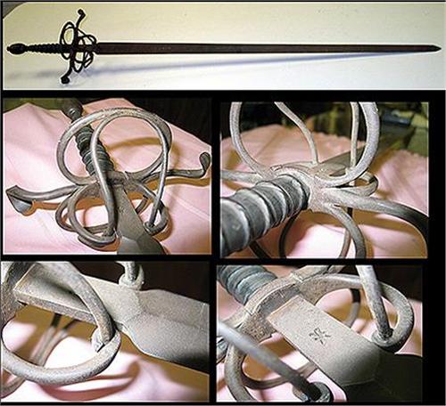 Elizabethan rapier. Victorian era repr