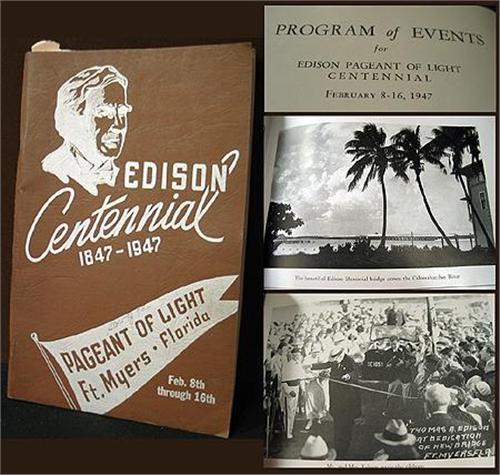 Edison Centennial 1847-1947 Pageant of