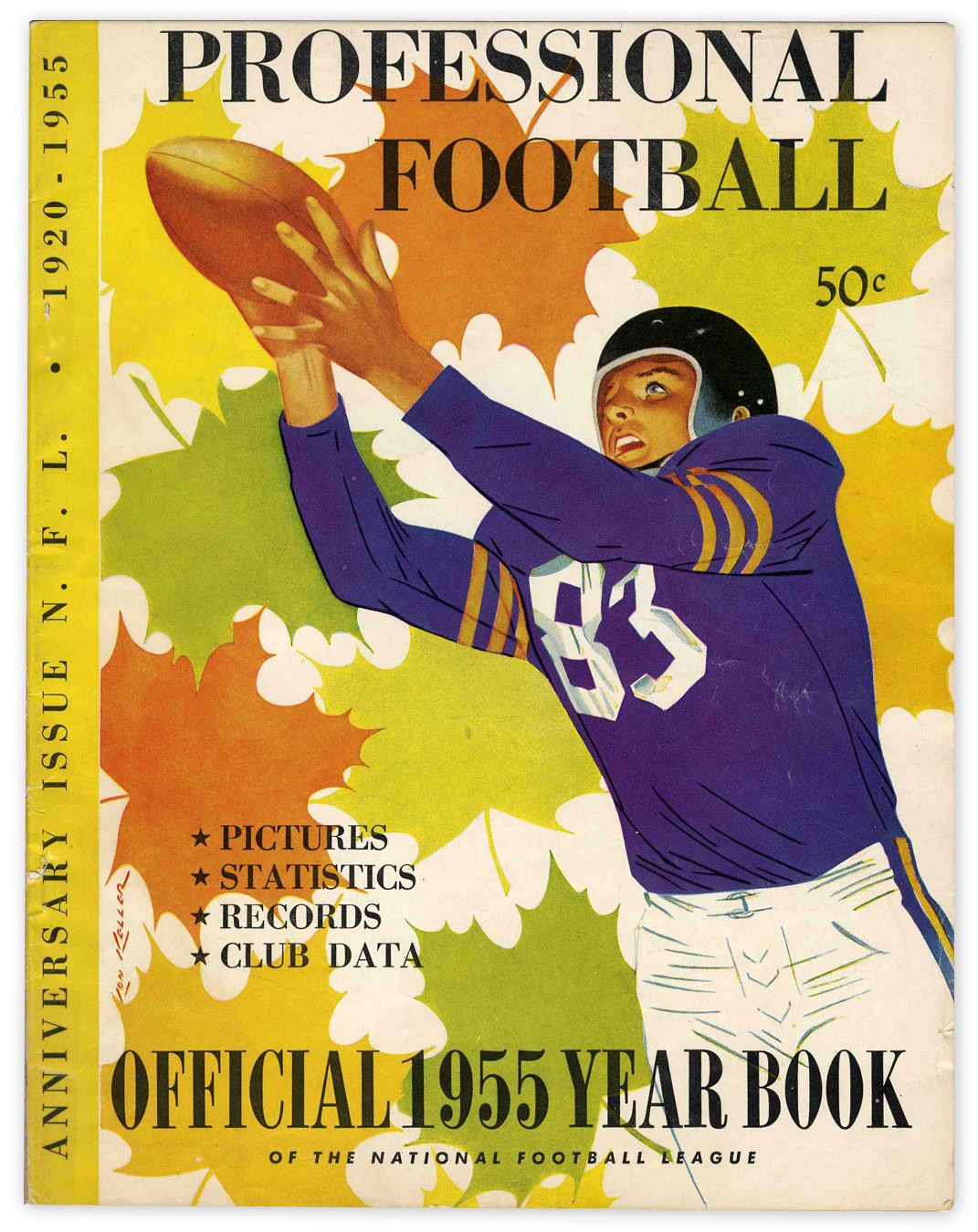 NFL 1955 Yearbook -- 35th Anniversary Issue