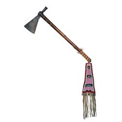 Plateau Pipe Tomahawk w/ Beaded Drop c. 1870