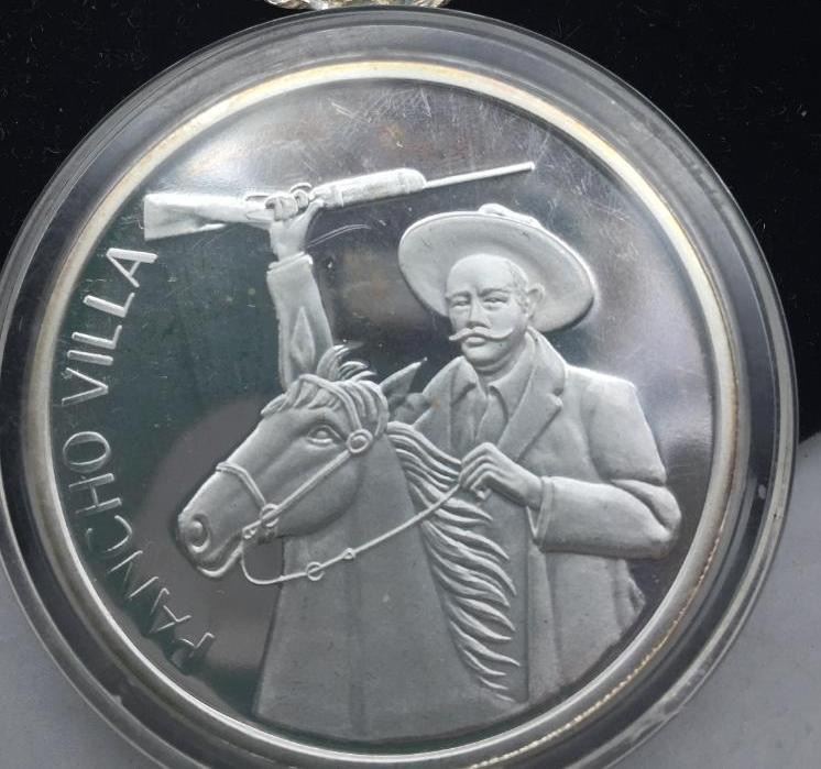 2 Poncho Villa Coins Making 3oz Of .999 Silver
