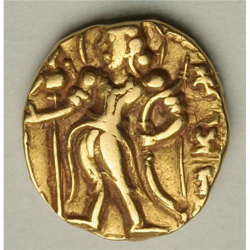 Gupta Empire. Kumaragupta gold Dinar (414-455AD), Fried