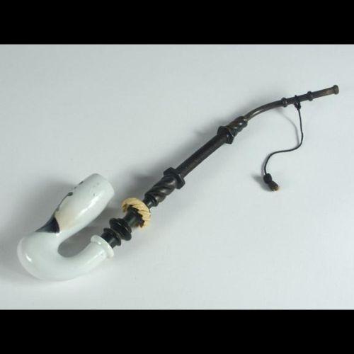 SMOKING PARAPHERNALIA : Two smoking pipes, One is a Pub Pipe with white ...