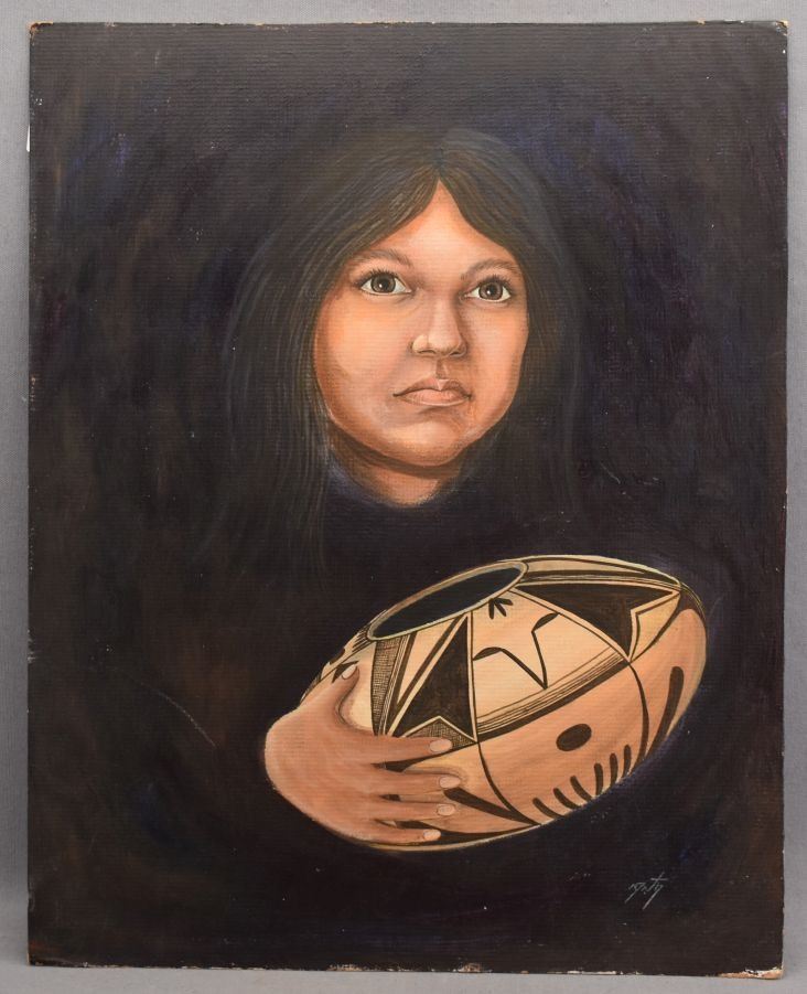 NATIVE AMERICAN HOPI PAINTING BY NEIL DAVID