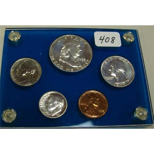 1955 Proof Set in Acrylic Holder