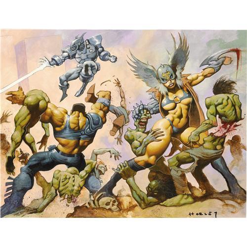Alex Horley - Sharky Heavy Metal Original Art