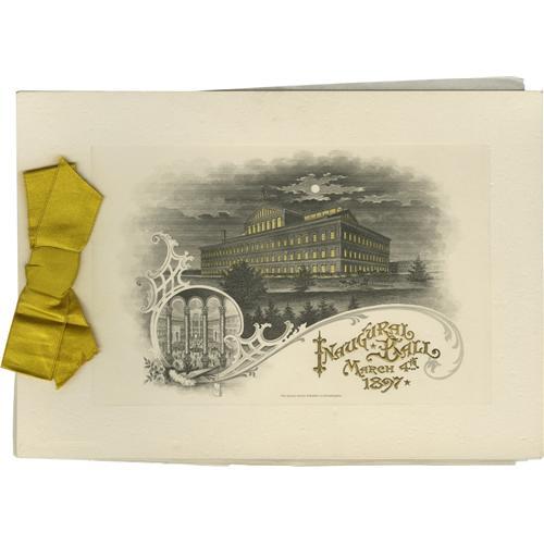 1897 William McKinley Inaugural Ball Program