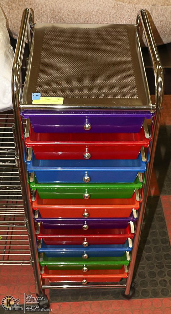 10 DRAWER ROLLING STORAGE TOWER