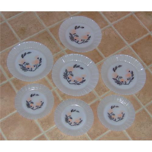 White Petalware Depression Era Plates with #1276911