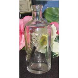 FITCH Vintage Clear Colored Medicine Bottle #1324366