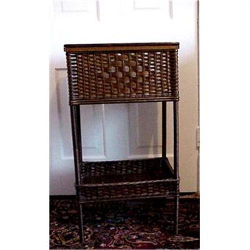 WICKER SEWING STAND W/SHELF #1353415