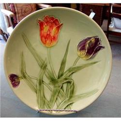 Zell German Tulips Majolica Plate c.1930 #1354182