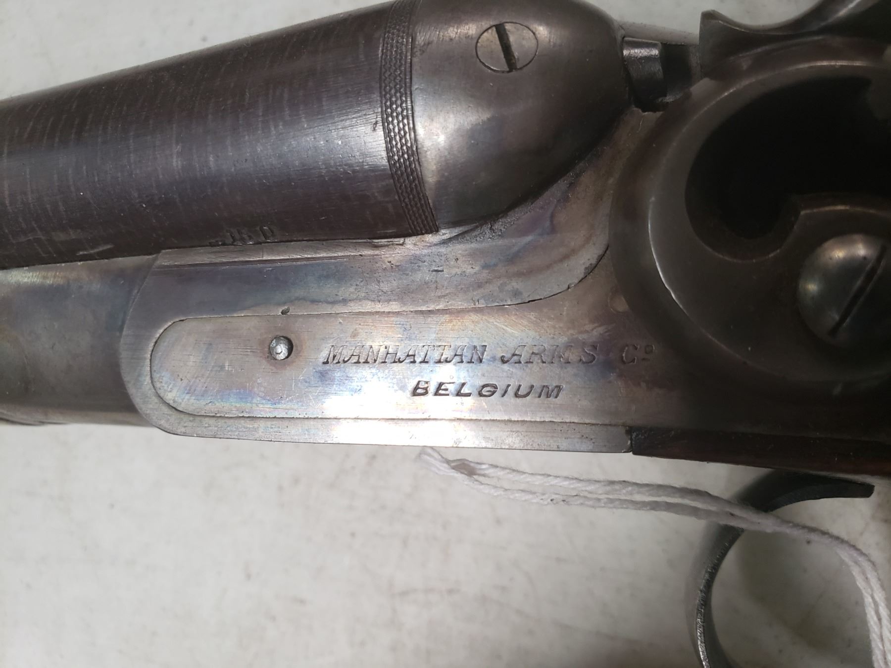 MANHATTAN ARMS CO 16 GAUGE SIDE BY SIDE DOUBLE BARREL, DOUBLE TRIGGER ...