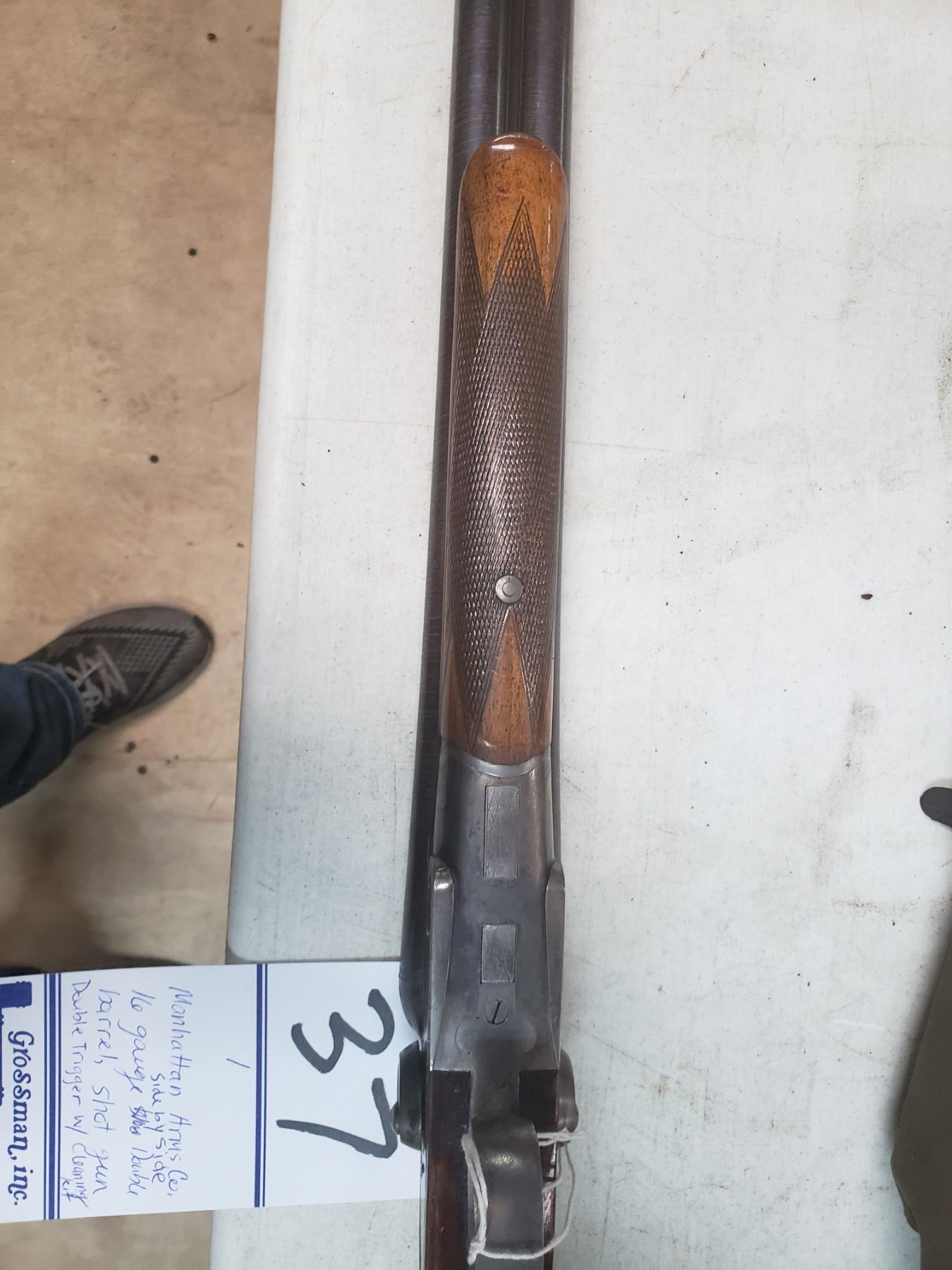 MANHATTAN ARMS CO 16 GAUGE SIDE BY SIDE DOUBLE BARREL, DOUBLE TRIGGER ...