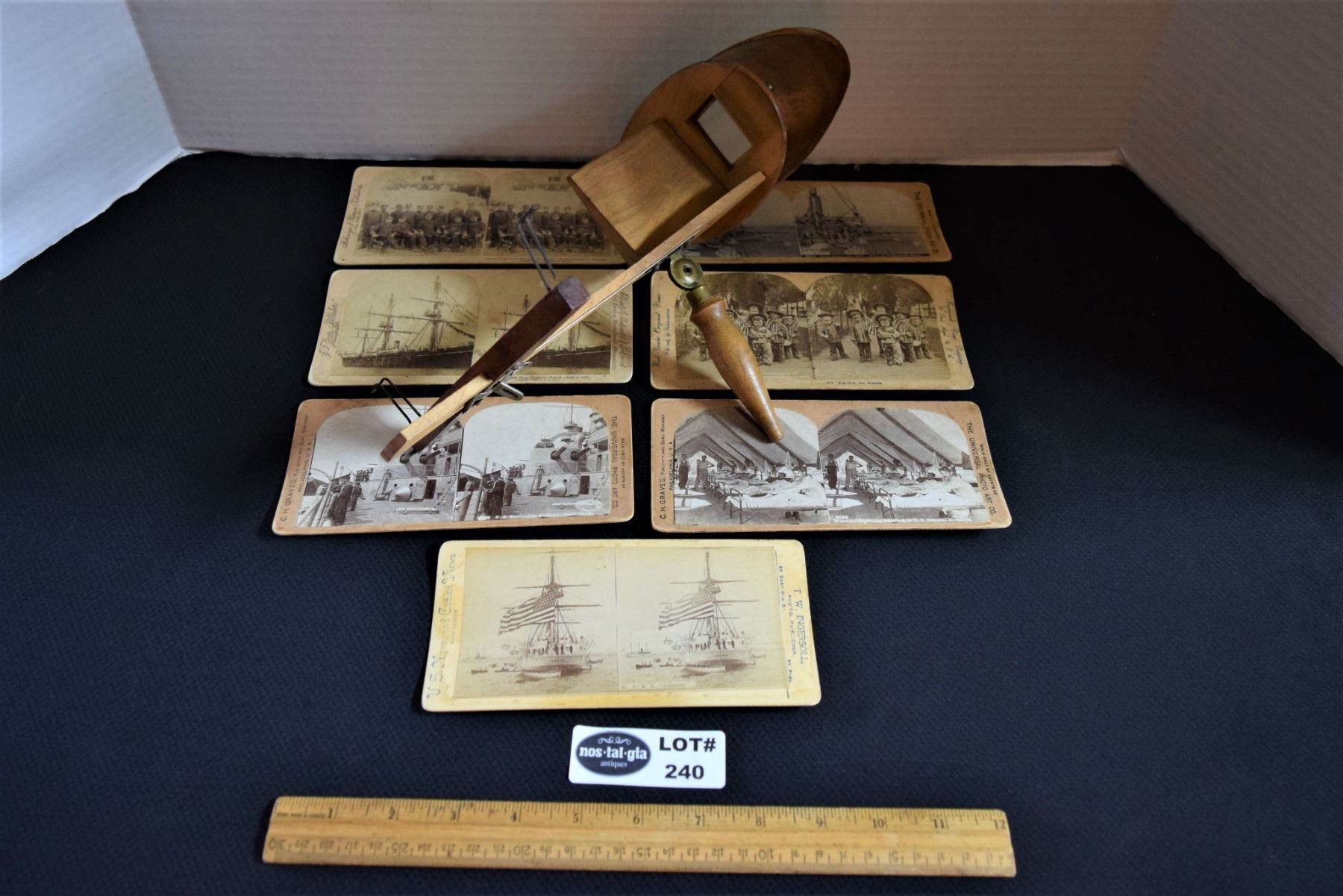 The Saturn Scope (James M Davis 1888) Stereoscope and 7 1800s Military ...