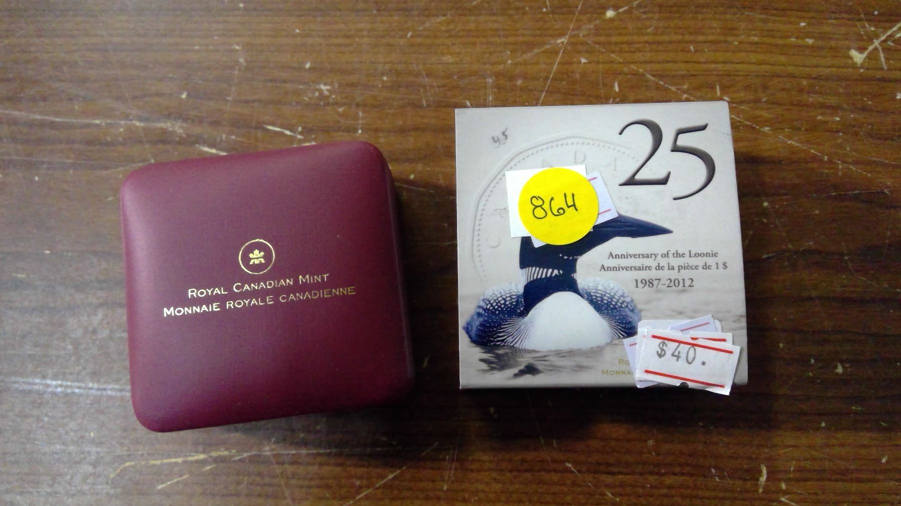 CANADA 2012 25TH ANNIVERSARY OF THE LUCKY LOONIE PAINTED - Schmalz Auctions