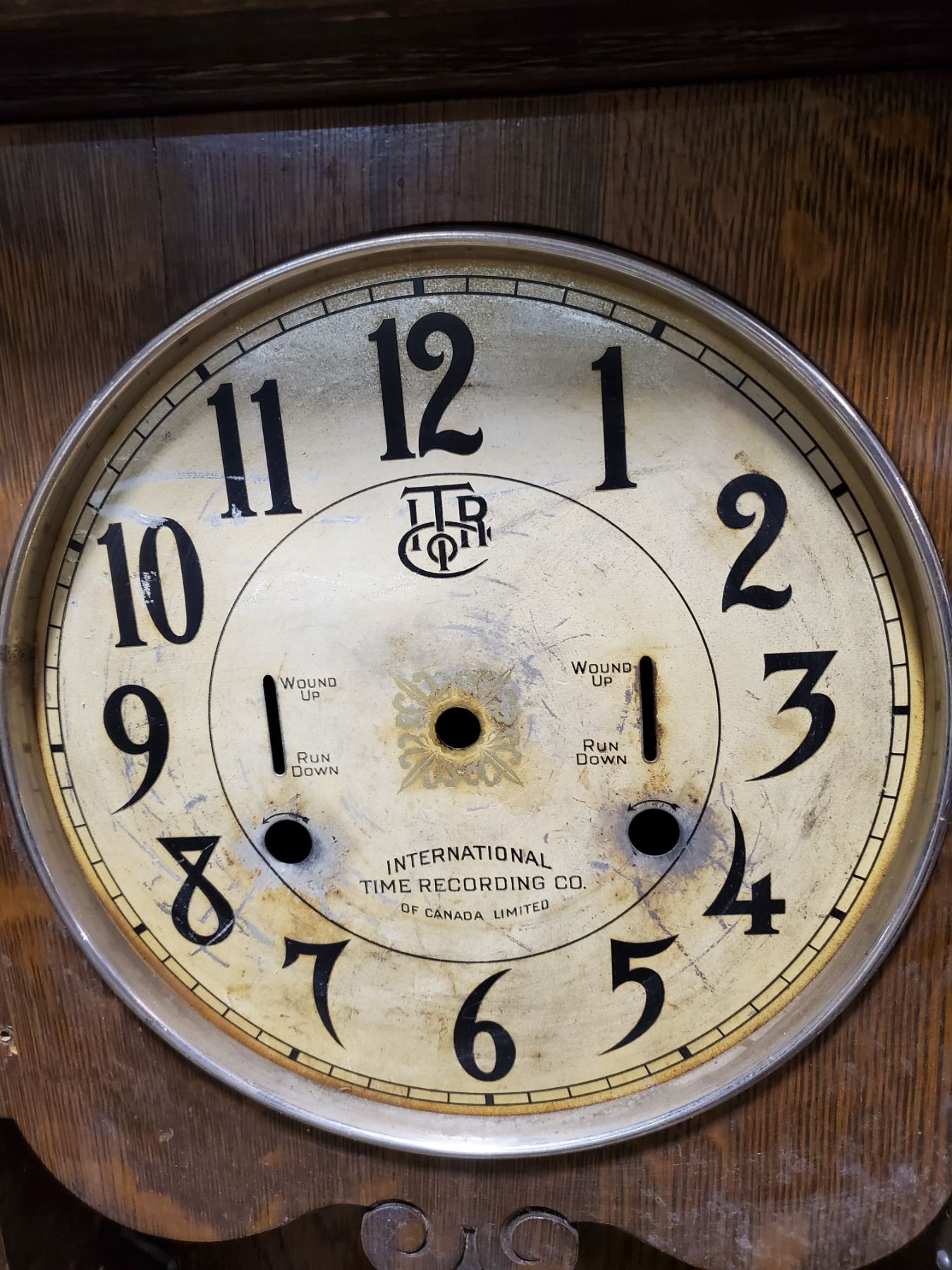 INTERNATIONAL TIME RECORDING CO. TIME CLOCK