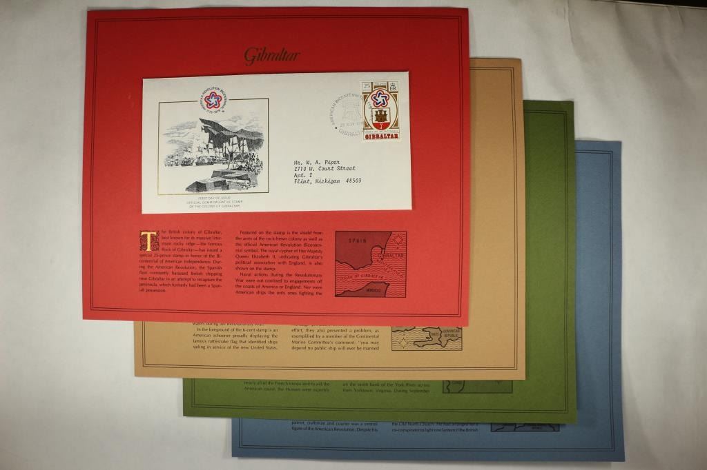 4 ASSORTED 1976 1ST DAY ISSUE ENVELOPES WITH