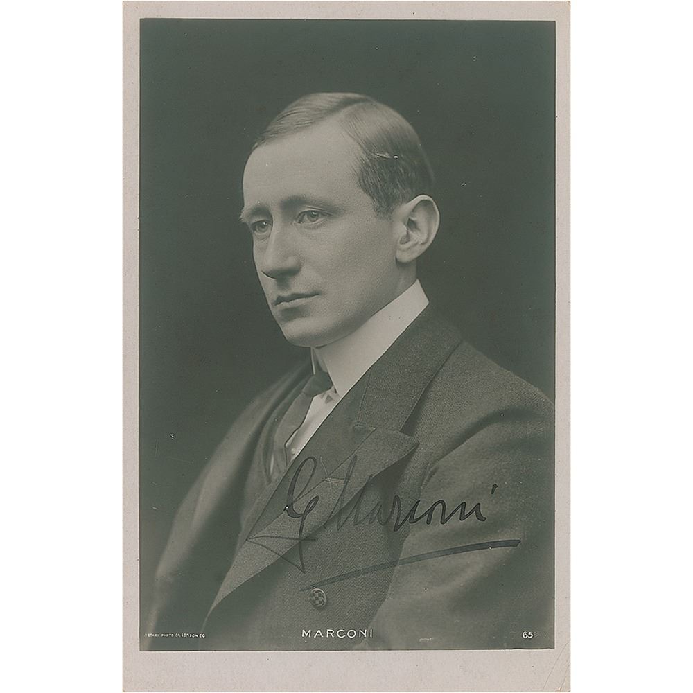 Guglielmo Marconi Signed Photograph