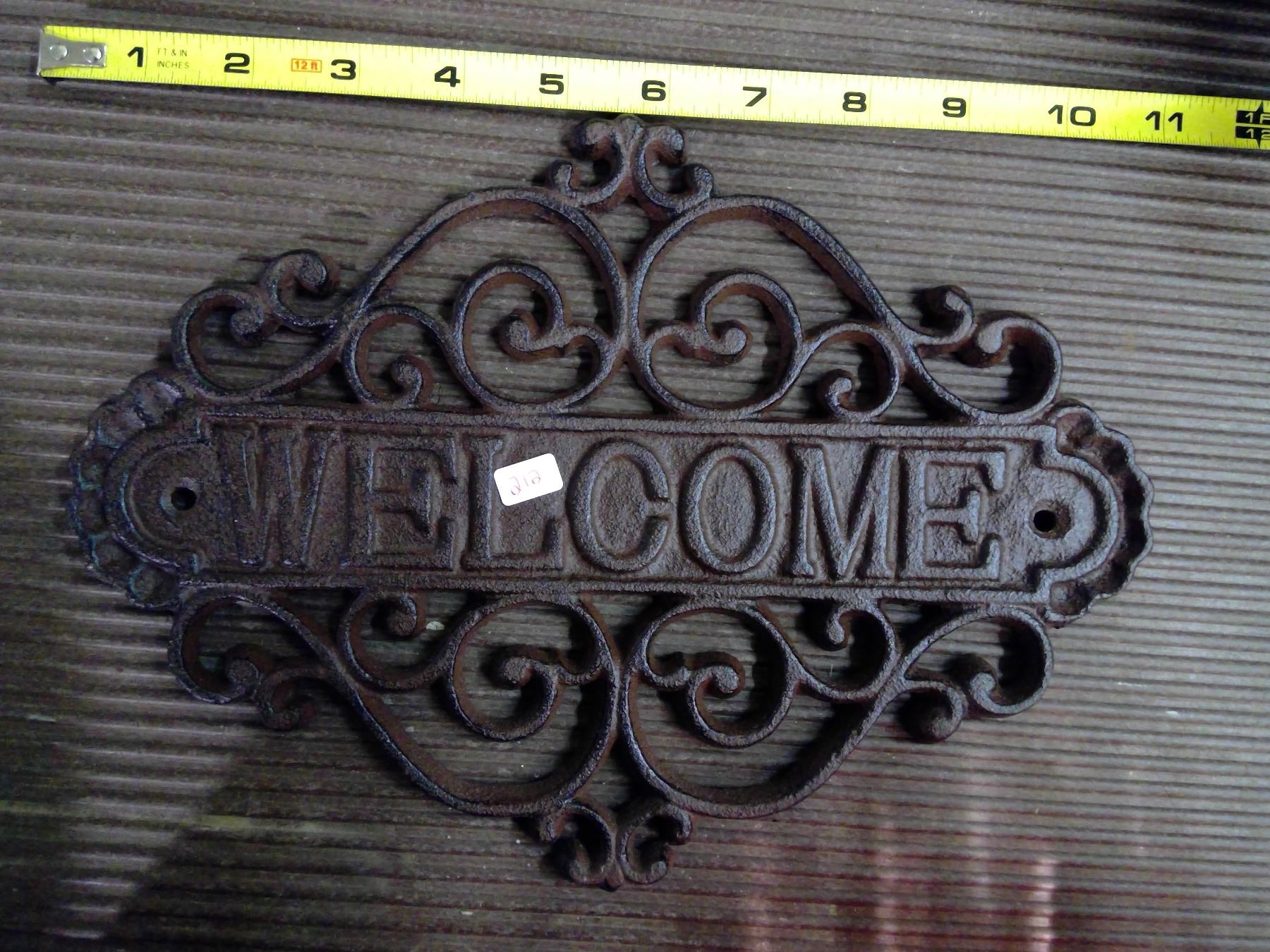 Iron Welcome Sign
