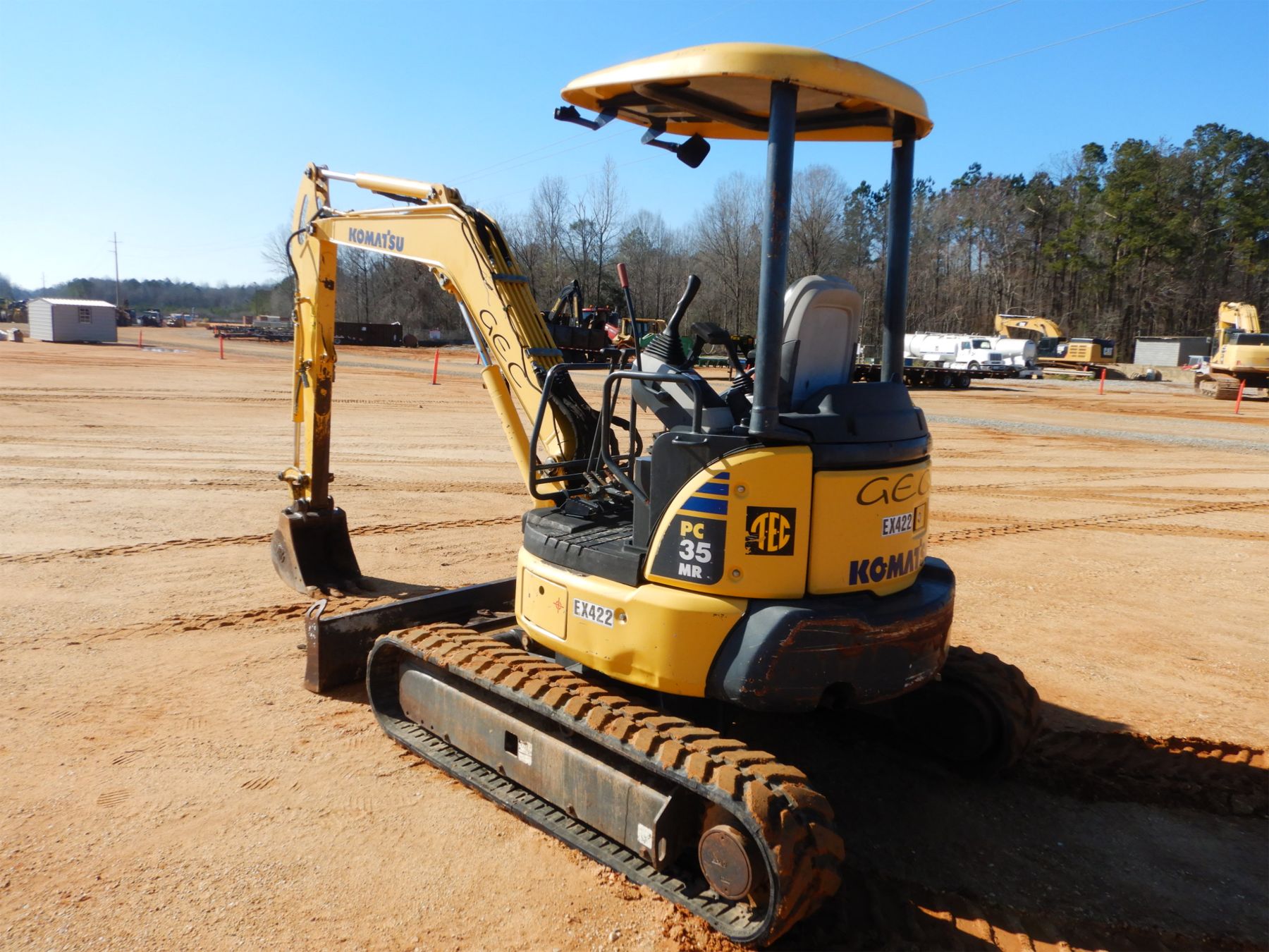 2012 KOMATSU PC35MR-3 Excavator - Mini - J.M. Wood Auction Company, Inc.