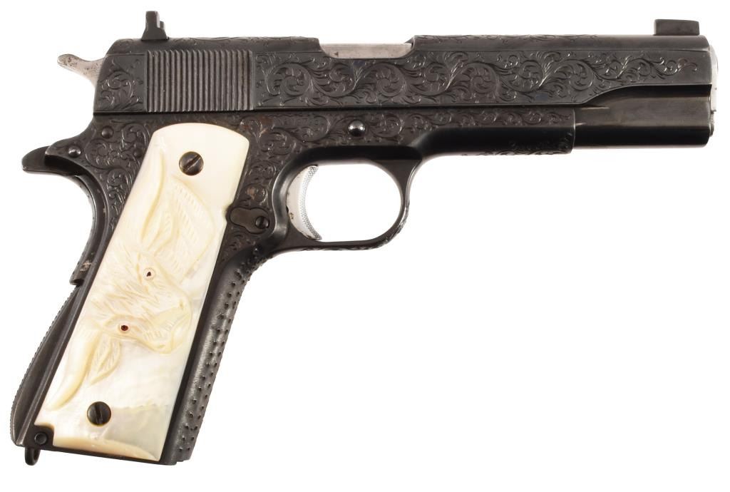 Texas Ranger Carried Remington Rand 1911 Engraved