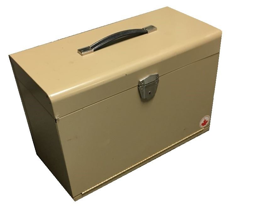 Small Metal Filing Container