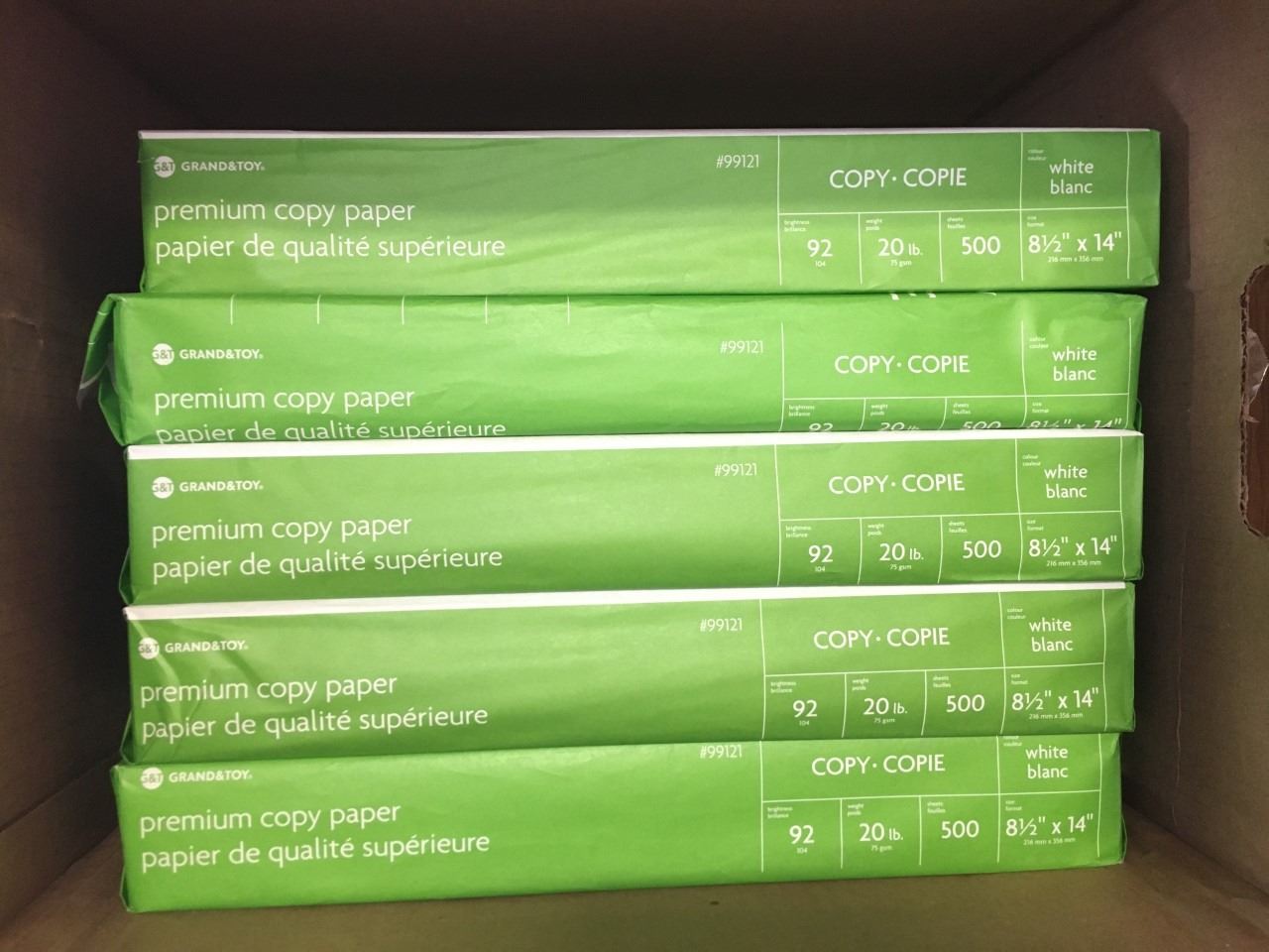 Paper - FOUR Packages of 500 sheets 8.5 " x 14" White Paper