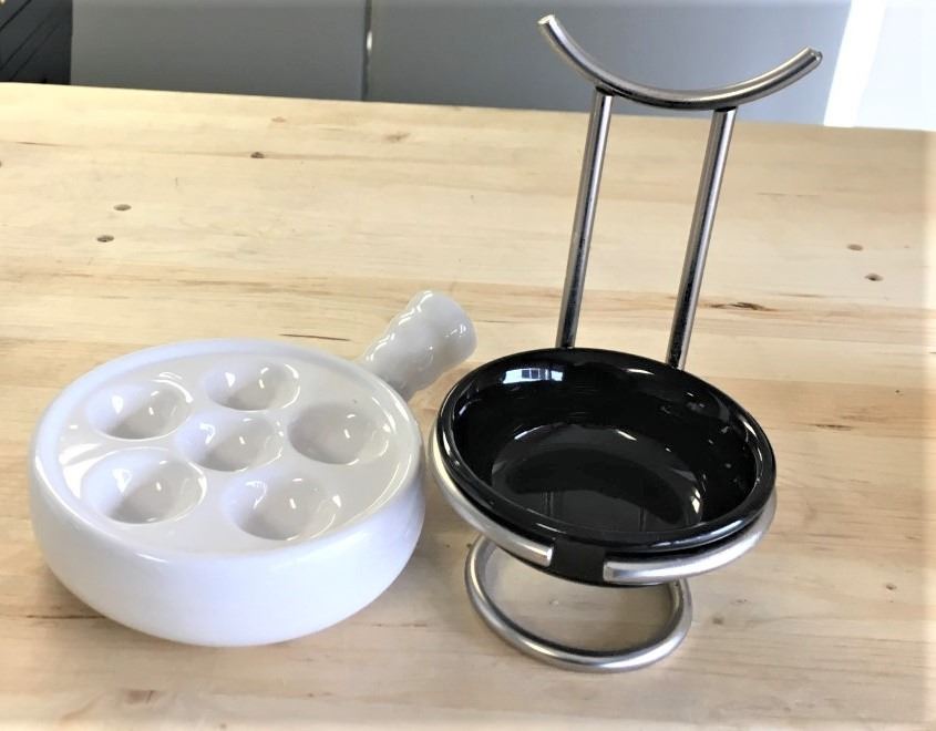 Dip Bowl and escargot dish