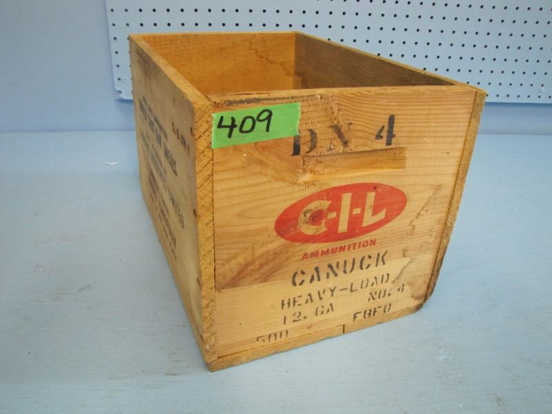 Cil wooden ammunition crate