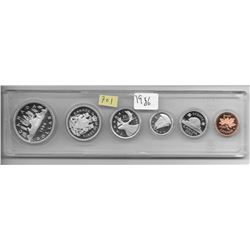 Canadian coin set 1986