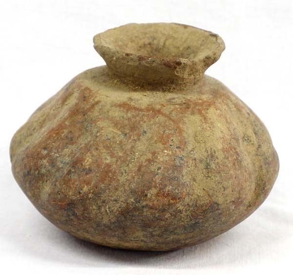 Pre Columbian Colima Pottery Squash Form Jar