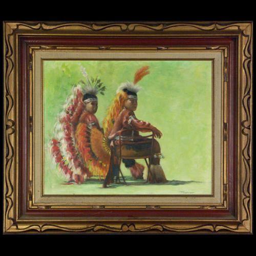 DEE TOSCANO OIL PAINTING INDIAN COLORAD