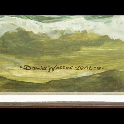 OIL PAINTING DAVID WALLER SEASCAPE
