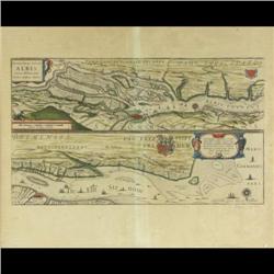 WILLIAM BLEAU MAP ANTIQUE