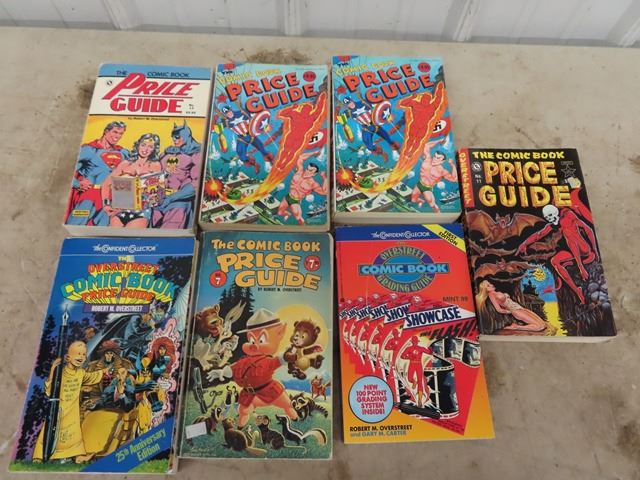 7 Comic Price Guide Books- Vintage