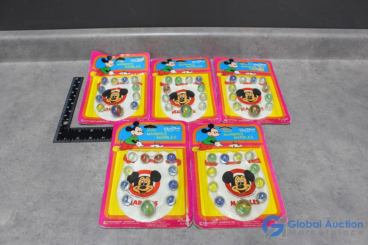 (5) Disney Mickey Mouse Marbles Packages