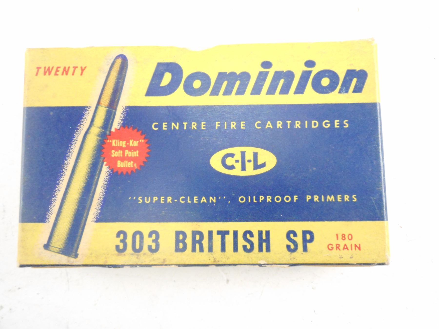 303 BRITISH SP DOMINION COLLECTIBLE AMMO Switzer s Auction 303-british-sp-dominion-collectible-ammo-switzer-s-auction