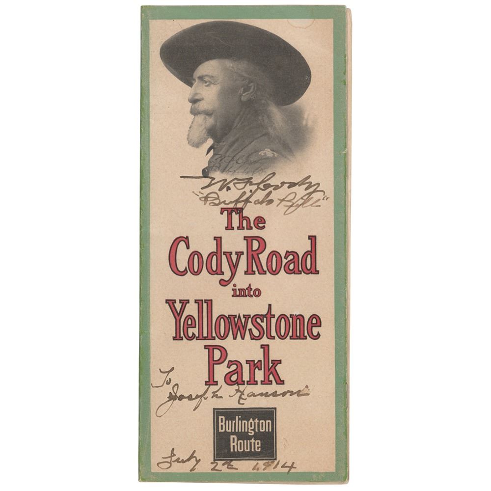 William F. 'Buffalo Bill' Cody Signed Travel Brochure