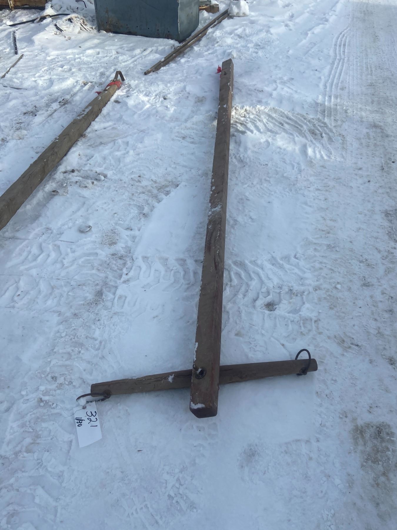 HEAVY HORSE WAGON POLE & EVENER 13' LONG
