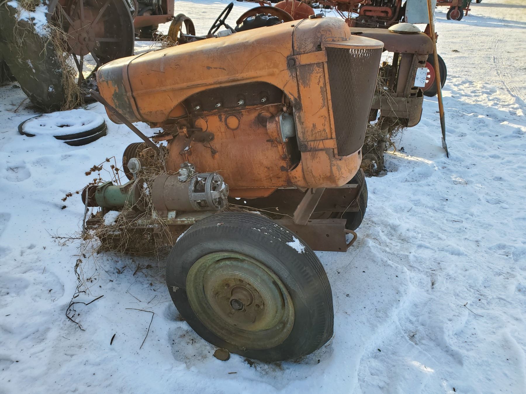 Generator powered by Allis Chalmers engine