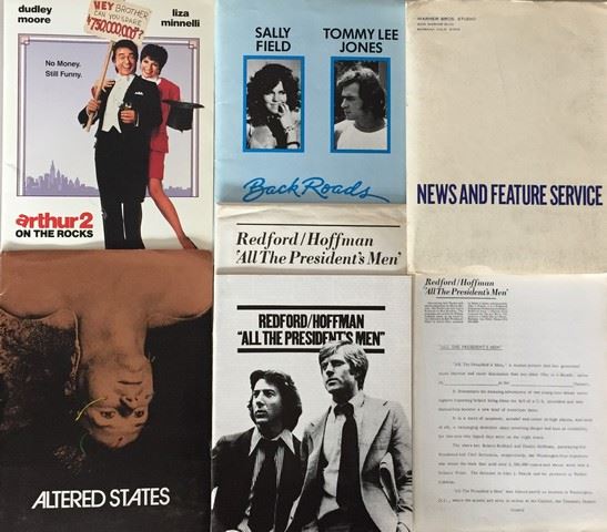 Warner Bros. Studios Press Kits (1973-1988)