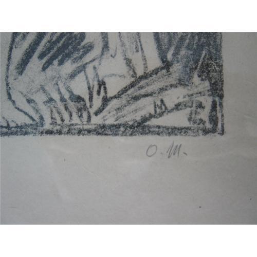 OTTO MUELLER Sig Lithograph German 1917