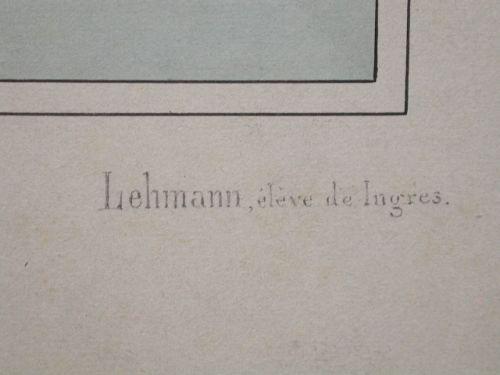 HENRY LEHMANN-Neoclassical drawing-Ingres