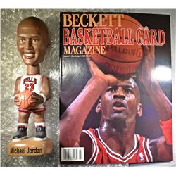 MICHAEL JORDAN LOT; CERAMIC BOBBLE HEAD (1994)