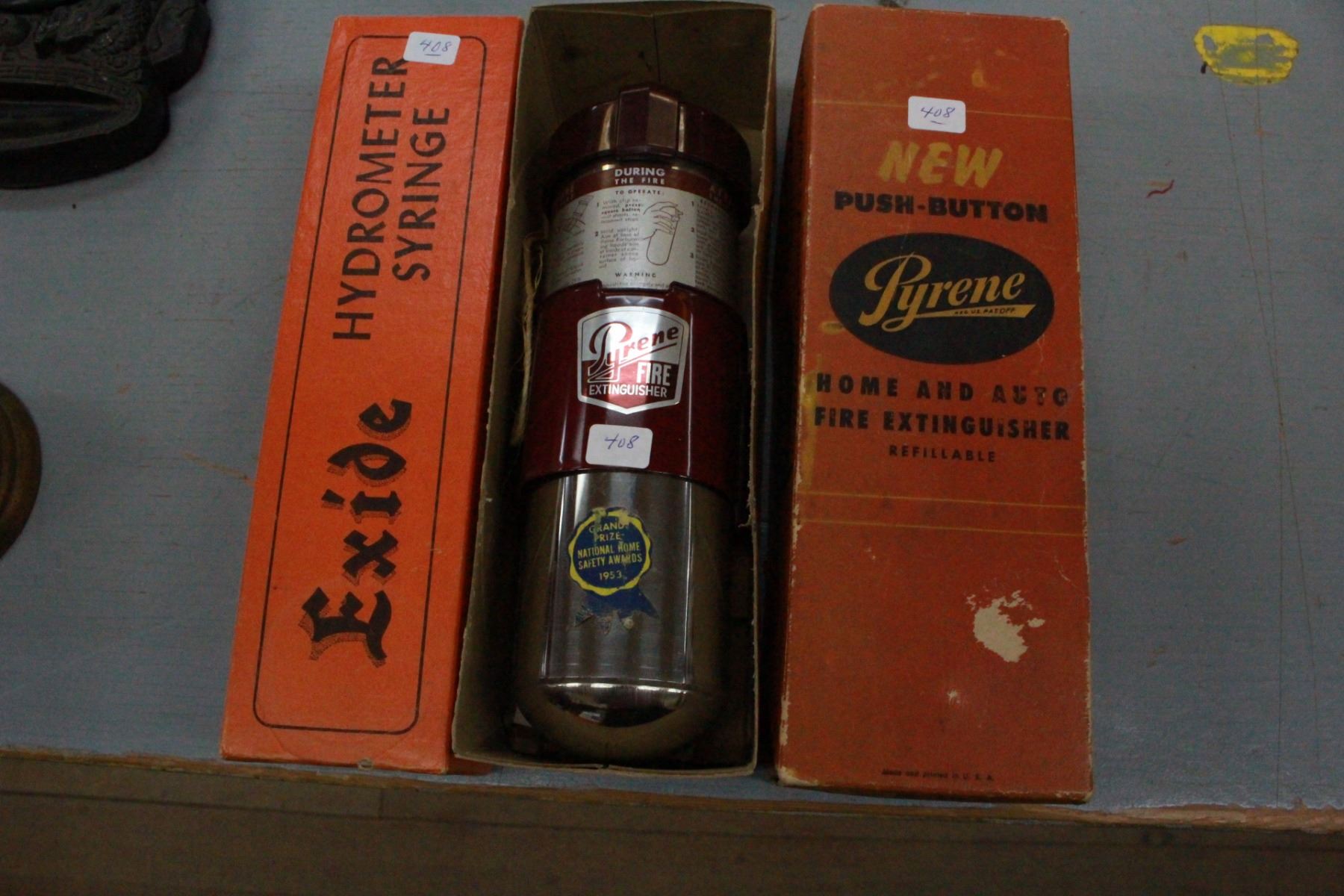 "Exide" Hydrometer Syringe in the Original Box and "Pyrene" Fire ...