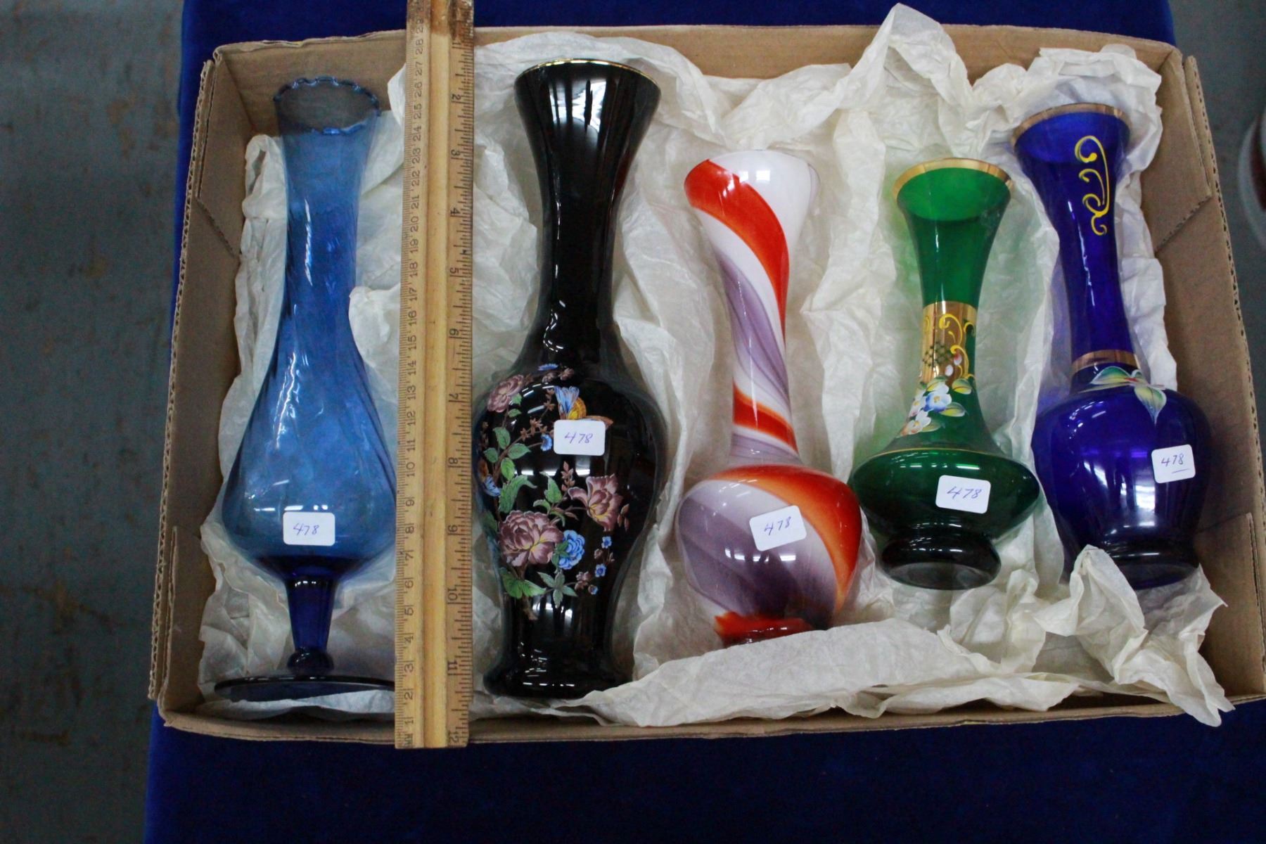 Collection of 5 Vases