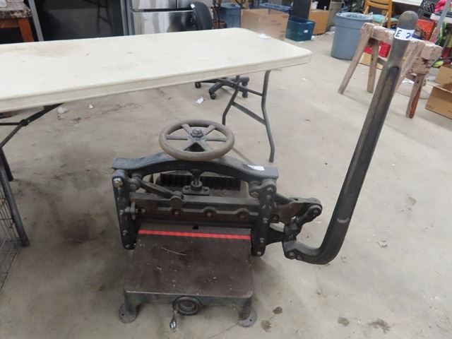 Industrial Paper Shear "Westman & Barker"