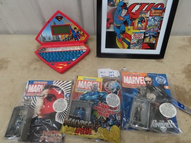 Superman Shadow Box Picture, Superman Learning Computer, 3 Classic ...