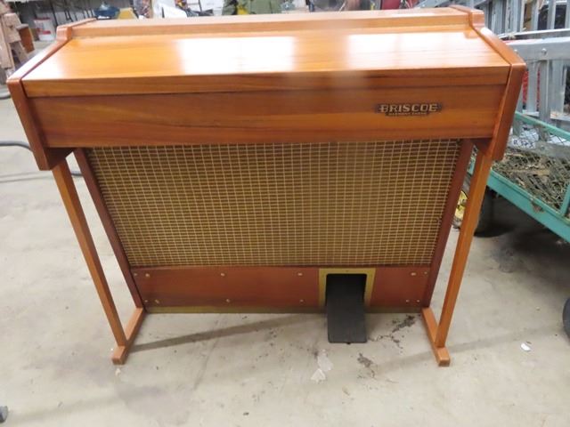 Briscoe Elec Organ in Teakwood, Small Size for Floor Model 32"H 36"W 14"D